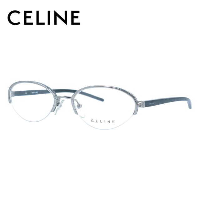 セリーヌ メガネフレーム オーバル型 伊達メガネ CELINE VC1252M E42X 52サイズ レディース ブラゾン アイコン ロゴ