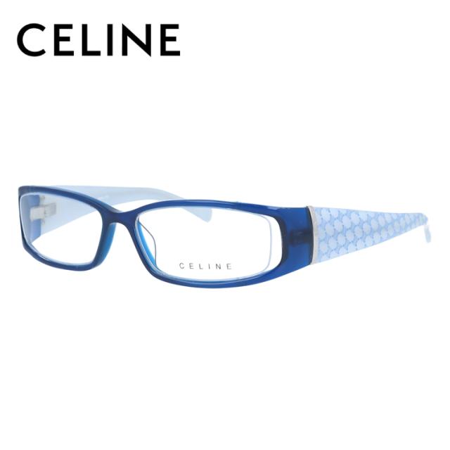 セリーヌ メガネフレーム スクエア型 伊達メガネ レギュラーフィット CELINE VC1613M 0D99 52サイズ レディース ブラゾン マカダム柄 アイコン ロゴ ファッションメガネ