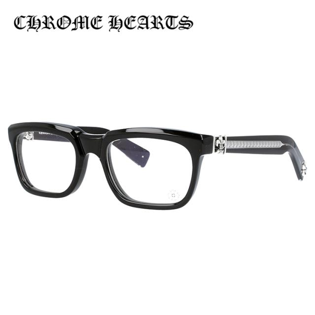 クロムハーツ メガネフレーム Chrome Hearts 眼鏡 レギュラーフィット CHROME HEARTS SEE YOU IN TEA BK 53 スクエア メンズ レディース