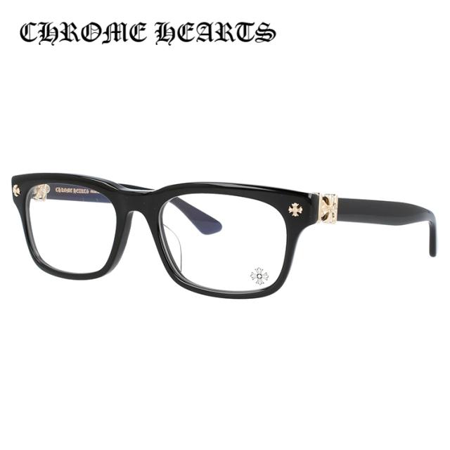 クロムハーツ メガネフレーム Chrome Hearts 眼鏡 レギュラーフィット CHROME HEARTS VAGILANTE BK-GP 54 スクエア メンズ レディース