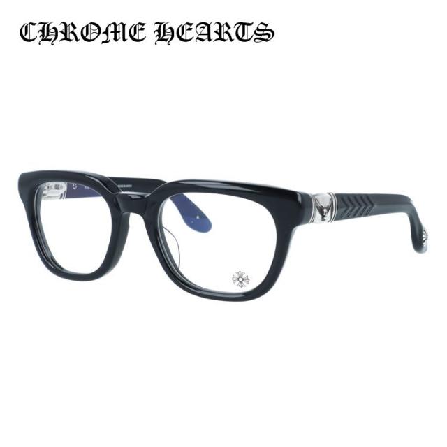 クロムハーツ メガネフレーム 伊達メガネ アジアンフィット CHROME HEARTS WELL HELL YEAH BK 51 スカル ウェリントン ユニセックス メンズ レディース