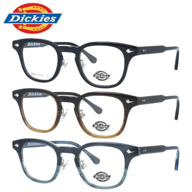 ディッキーズ 伊達 メガネフレーム アジアンフィット 調整可能ノーズパッド Dickies DKF 5015 45 全3カラー ウェリントン型 ユニセックス メンズ レディース