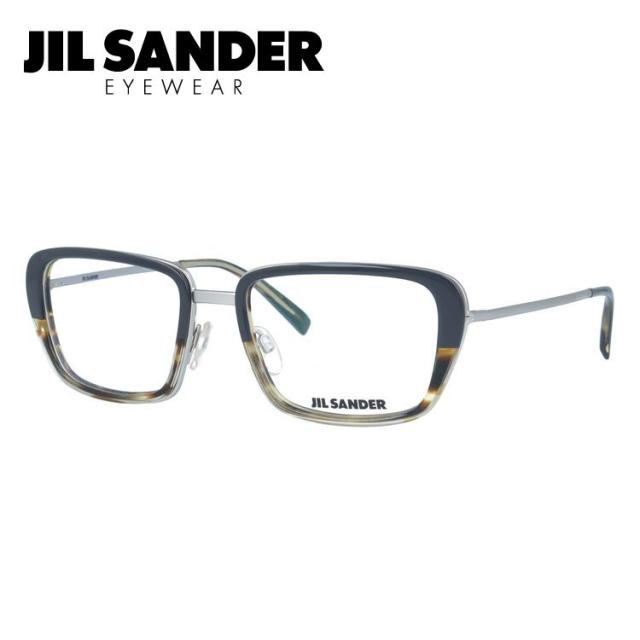 JIL SANDER メガネフレーム スクエア型 伊達メガネ ジル・サンダー 伊達 眼鏡 J2002-D 54 メンズ レディース ファッションメガネ