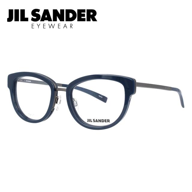 JIL SANDER メガネフレーム ウェリントン型 伊達メガネ ジル・サンダー 伊達 眼鏡 J2005-B 52 レディース ファッションメガネ