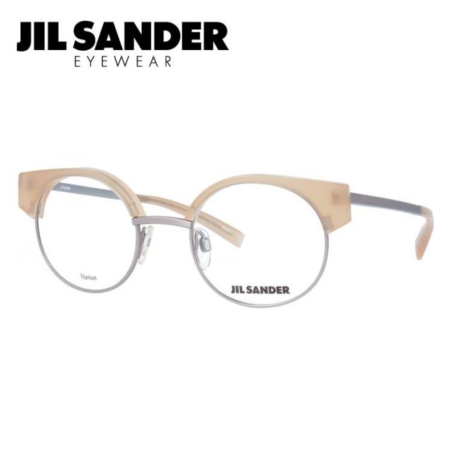 JIL SANDER メガネフレーム ラウンド型 伊達メガネ ジル・サンダー 伊達 眼鏡 J2006-B 48 メンズ レディース ファッションメガネ ハイブランド