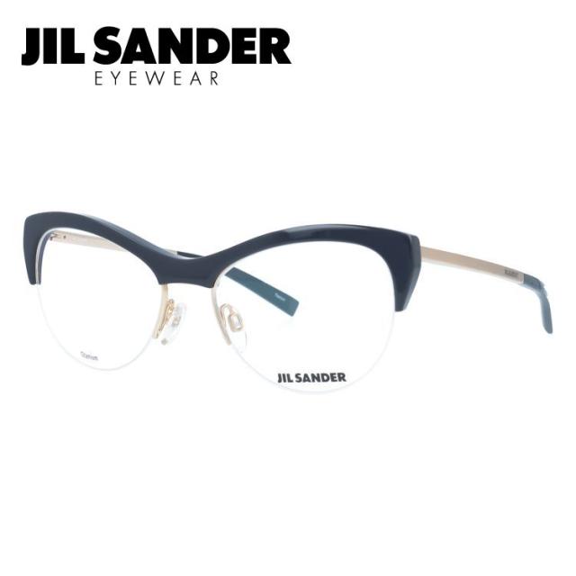 JIL SANDER メガネフレーム フォックス型 伊達メガネ ジル・サンダー 伊達 眼鏡 J2010-C 54 レディース ファッションメガネ ハイブランド