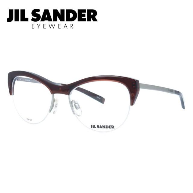 JIL SANDER メガネフレーム フォックス型 伊達メガネ ジル・サンダー 伊達 眼鏡 J2010-D 54 レディース ファッションメガネ ハイブランド