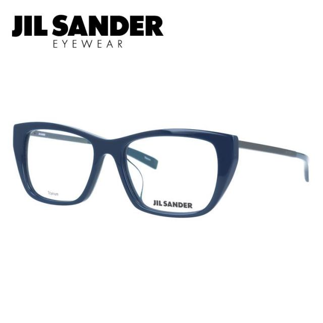 JIL SANDER メガネフレーム ウェリントン型 伊達メガネ ジル・サンダー 伊達 眼鏡 J4005-L 52 アジアンフィット レディース ファッションメガネ ハイブランド