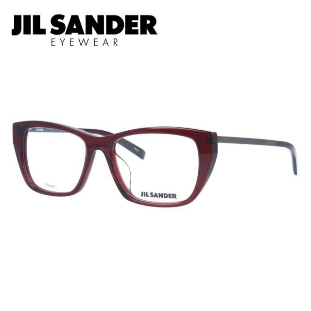 JIL SANDER メガネフレーム ウェリントン型 伊達メガネ ジル・サンダー 伊達 眼鏡 J4005-M 52 アジアンフィット レディース ファッションメガネ ハイブランド