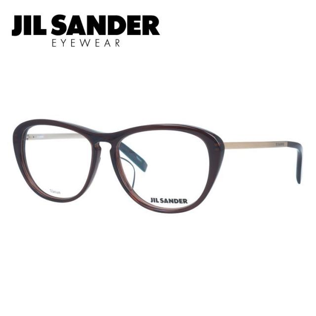 JIL SANDER メガネフレーム ウェリントン型 伊達メガネ ジル・サンダー 伊達 眼鏡 J4013-C 53 レギュラーフィット レディース ファッションメガネ ハイブランド