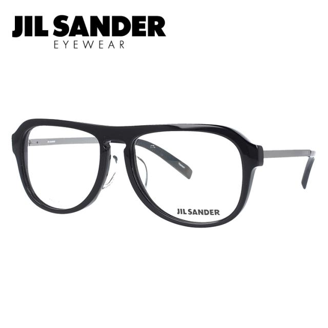 JIL SANDER メガネフレーム ティアドロップ型 伊達メガネ ジル・サンダー 伊達 眼鏡 J4014-A 55 レギュラーフィット メンズ レディース ハイブランド