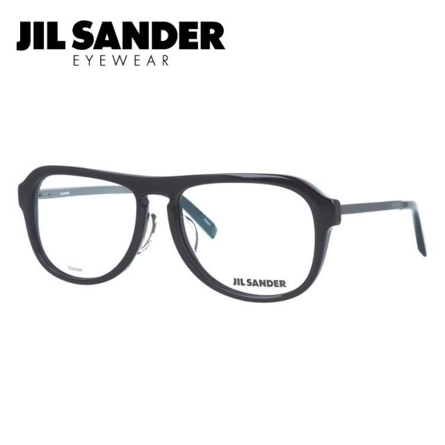 JIL SANDER メガネフレーム ティアドロップ型 伊達メガネ ジル・サンダー 伊達 眼鏡 J4014-C 55 レギュラーフィット メンズ レディース ハイブランド