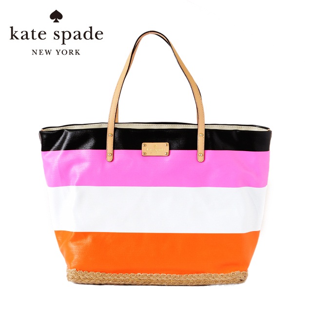 【訳あり】ケイトスペード バッグ kate spade PXRU2476-852 CABANA STRIPE レディースバッグ トートバッグ ピンクマルチ