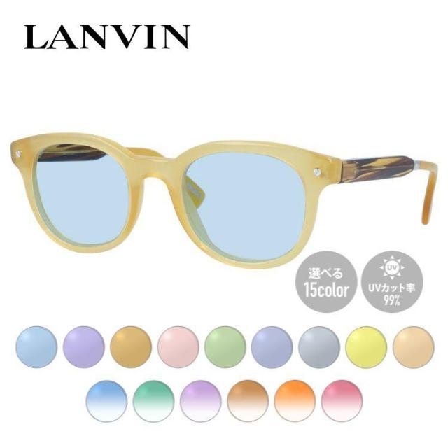 【選べるレンズ15色】【国内正規品】ランバン パリス サングラス レギュラーフィット LANVIN PARIS SLN688 0T91 49サイズ ウェリントン型 メンズ レディース