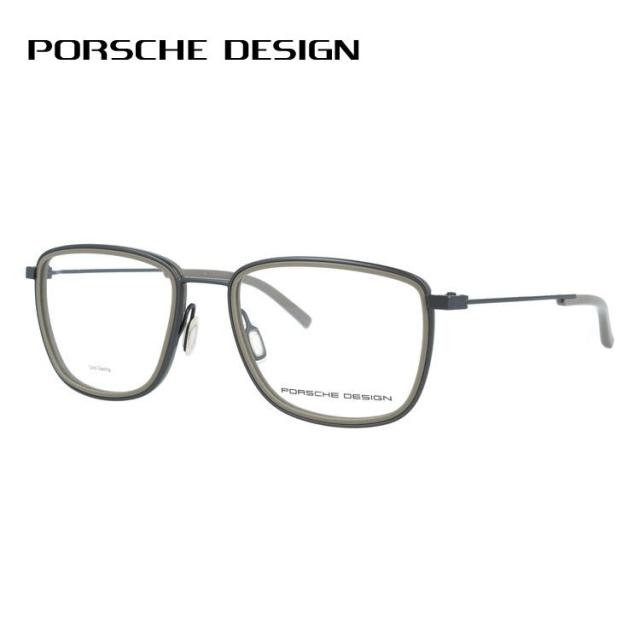 【国内正規品】ポルシェデザイン メガネフレーム 伊達メガネ PORSCHE DESIGN P8365 E 53サイズ スクエア型 ユニセックス メンズ レディース