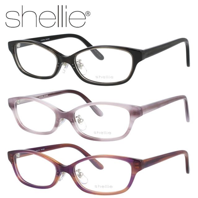 メガネ 眼鏡 度付き 度なし おしゃれ shellie シェリー SH 6346 全3色 51サイズ オーバル型 レディース 女性 UVカット 紫外線 ブランド サングラス 伊達 ダテ