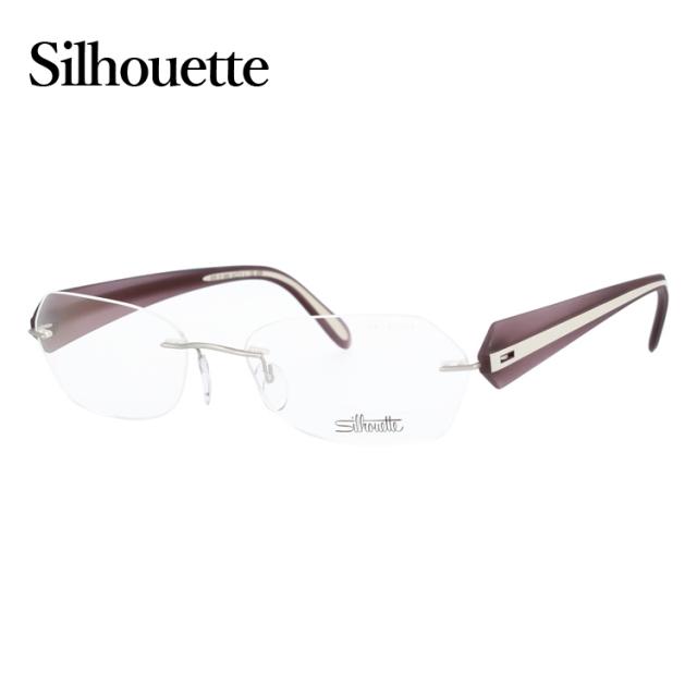 シルエット メガネフレーム オーバル型 伊達メガネ Silhouette 4200/01 6050 53サイズ ユニセックス メンズ レディース プレゼント リムレス ツーポイントフレーム 縁なし