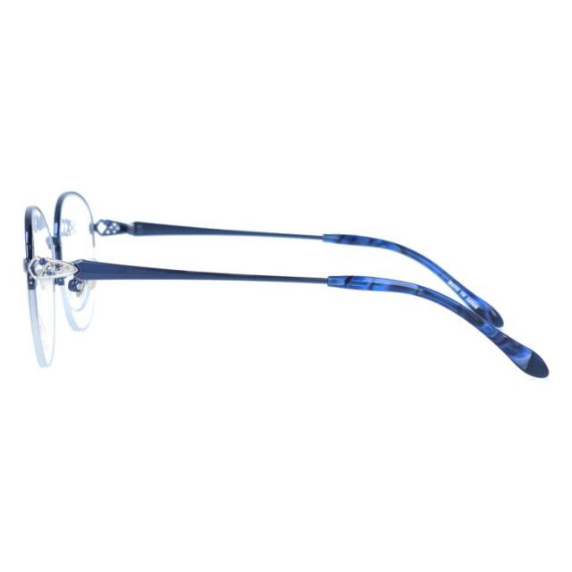 マリ・ジュエリー メガネフレーム MARI JEWELLERY MJ 386-N3 52サイズ フォックス レディース 日本製 メイドインジャパン 記念日 マリ・ジュエリー メガネフレーム MARI JEWELLERY MJ 386-N3 52サイズ