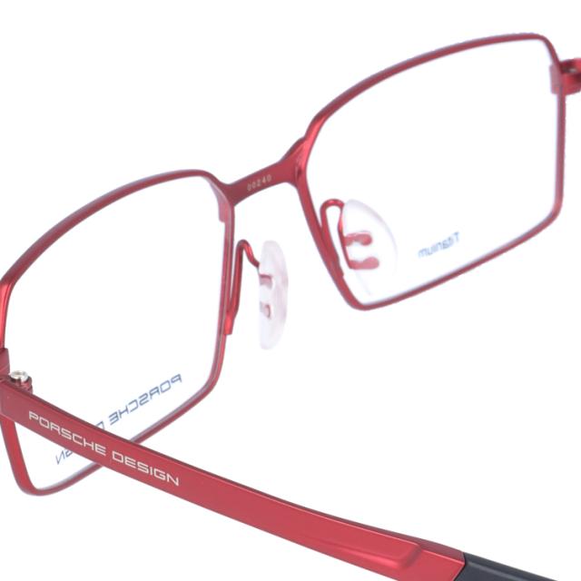 国内正規品】ポルシェデザイン メガネフレーム スクエア型 伊達メガネ