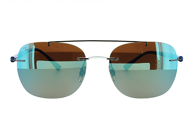 【訳あり】レイバン サングラス ミラーレンズ Ray-Ban RB4280 6289B7 55サイズ LIGHT RAY スクエア（ダブルブリッジ） 訳あり】レイバン サングラス ミラーレンズ Ray-Ban RB4280 6289B7 55