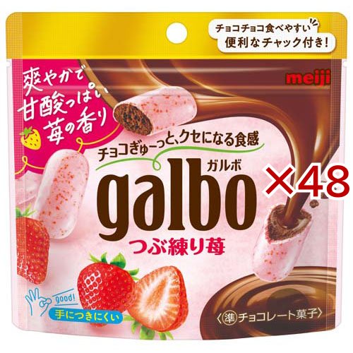 ガルボつぶ練り苺パウチ(58g×48セット)[チョコレート]