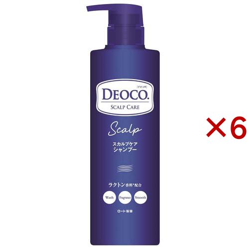 デオコ スカルプケア シャンプー(450ml×6セット)[フケ・かゆみ・スカルプケアシャンプー]