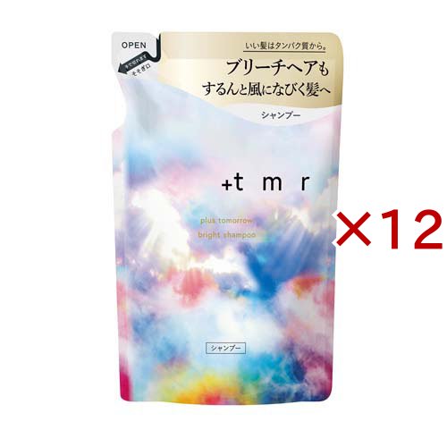 プラストゥモロー(+tmr) ブライトシャンプー つめかえ用(400ml×12セット)[シャンプー その他]