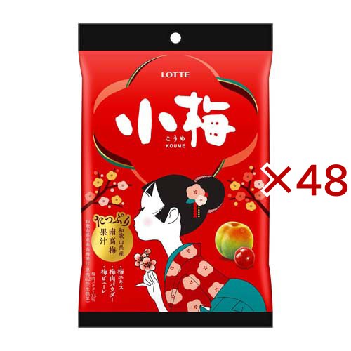 小梅 袋(60g×48セット)[飴(あめ)]
