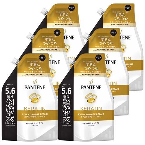 パンテーン エクストラダメージリペア シャンプー 詰替 超特大 ケース(1700ml×6個)[ダメージケアシャンプー]
