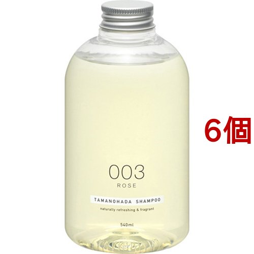 タマノハダ シャンプー 003 ローズ(540ml*6個セット)[ノンシリコンシャンプー]