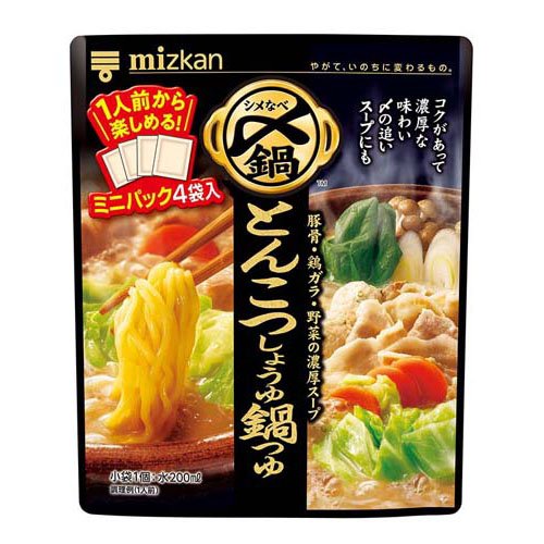 ミツカン 〆まで美味しい とんこつしょうゆ鍋つゆ ミニパック(33g*4袋入)[つゆ]の通販はau PAY マーケット - 爽快ドラッグ | au PAY マーケット－通販サイト