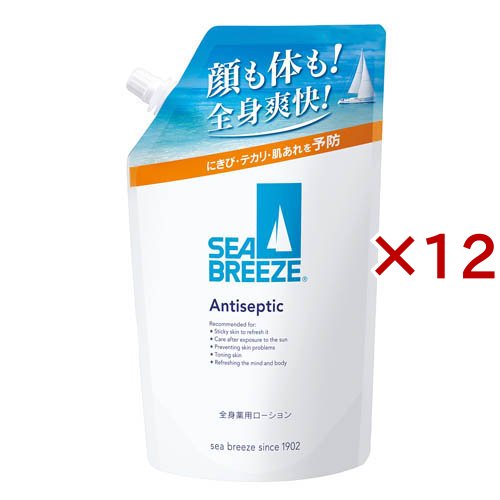 シーブリーズ 全身薬用ローション アンティセプティック f つめかえ(700mL×12セット)[ローションタイプ]