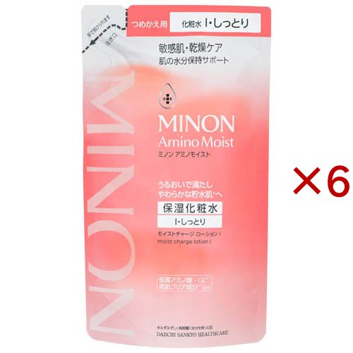 ミノンアミノモイストモイストチャージローションIしっとりタイプつめかえ用(130ml×6セット)[保湿化粧水]