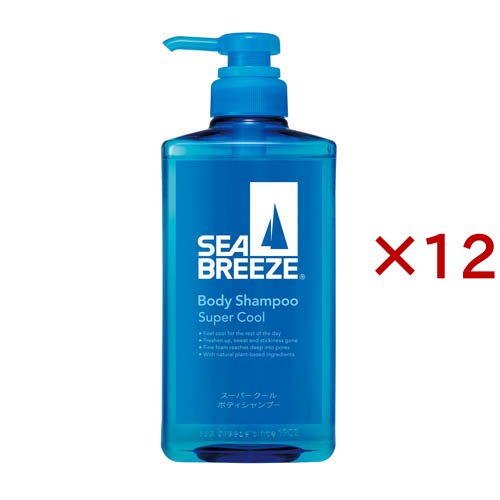 シーブリーズ スーパークール ボディシャンプー f(490mL×12セット)[クールボディソープ]
