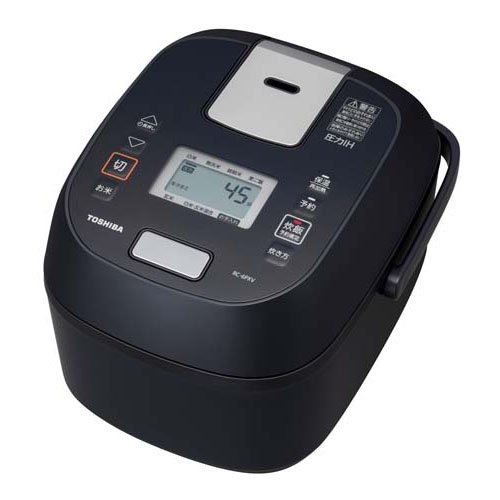 東芝 コンパクト圧力IH炊飯器 3.5合 炊き分け機能 RC-6PXV(K)(1台)[炊飯器]