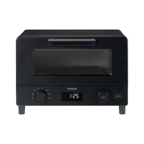 東芝 オーブントースター ハイパワー1400W トースト2枚 自動メニュー HTR-W7(K)(1台)[トースター]