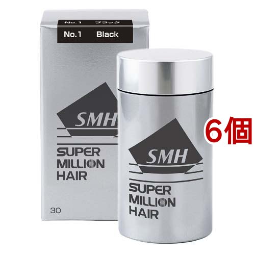 スーパーミリオンヘアー ブラック(30g*6個セット)[ヘアスタイリング剤 その他]