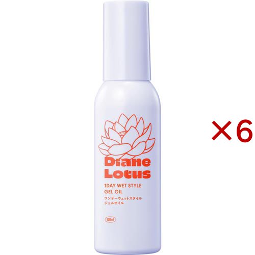ダイアン ロータス ワンデーウェットスタイル ジェルオイル ティー＆シトラスの香り(100ml×6セット)[ヘアジェル]