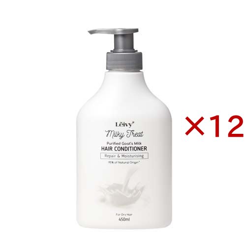 レイヴィー ミルキートリート ヘアコンディショナー(450ml×12セット)[ダメージヘアトリートメント]