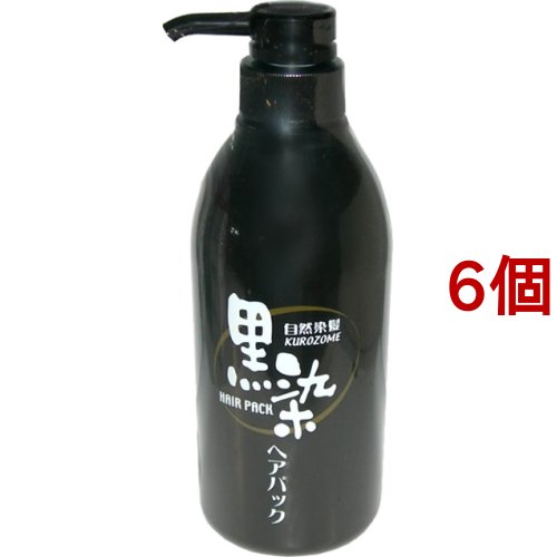 黒染ヘアパック(500ml*6個セット)[白髪染めトリートメント]