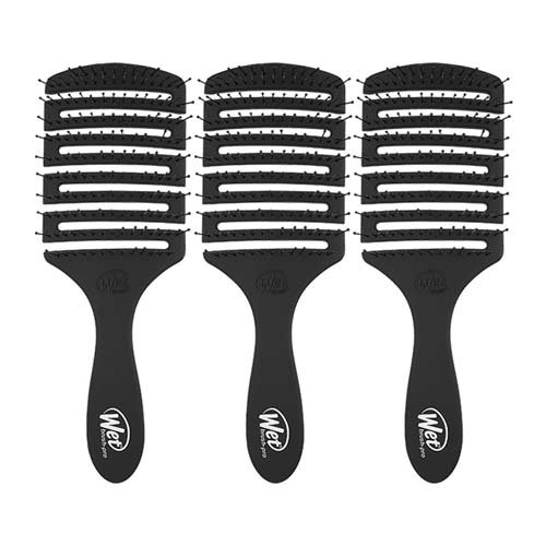 ウェットブラシ プロ フレックスドライ パドル ブラック(3本セット)[ブラシ]