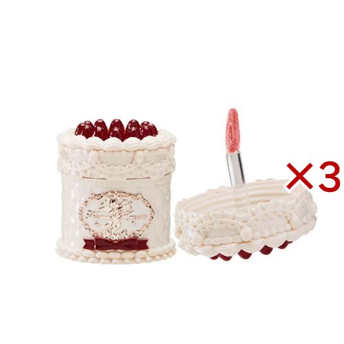 フラワーノーズ ストロベリーキューピッド ケーキリップクリーム V02(5ml×3セット)[リップカラー]