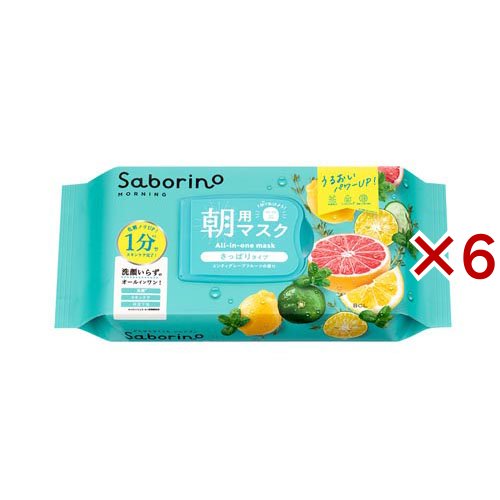 サボリーノ 目ざまシート 爽やか果実のすっきりタイプ N(32枚入×6セット)[パック その他]
