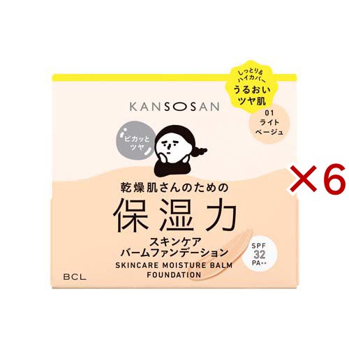 乾燥さん 保湿力スキンケアバームファンデーション 01(12g×6セット)[ベースメイク その他]