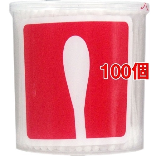 ユニバーサルデザイン 綿棒(水滴型)(200本入*100個セット)[ケース入り綿棒]