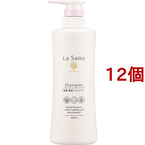 ラサーナ 海藻 海泥 シャンプー ポンプ(400ml*12個セット)[トリートメント・ヘアケア その他]