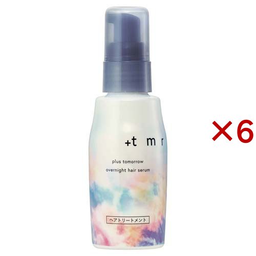 プラストゥモロー(+tmr) オーバーナイト ヘアセラム(80ml×6セット)[トリートメント・ヘアケア その他]