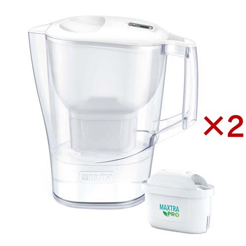 ブリタ ポット型浄水器 アルーナXL マクストラプロ カートリッジ 1個付き(2セット)[ポット型 本体]