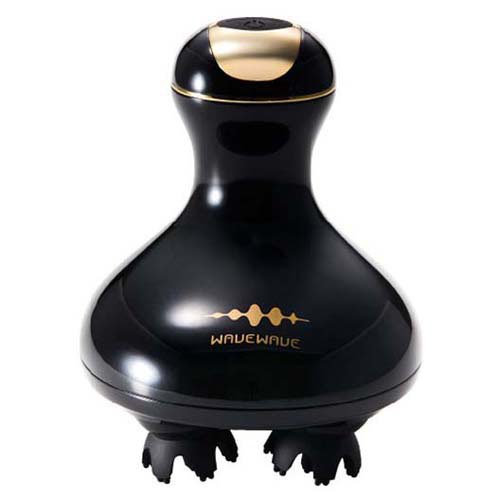 セブンウェイブ WAVEWAVE EMS スカルプ ヘッドスパ ブラック wave012(1台)[美容機器・美容雑貨 その他]