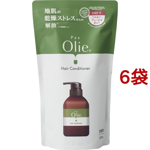 パックスオリー ヘアコンディショナー 詰替用(400ml*6袋セット)[詰め替え用リンス・コンディショナー]